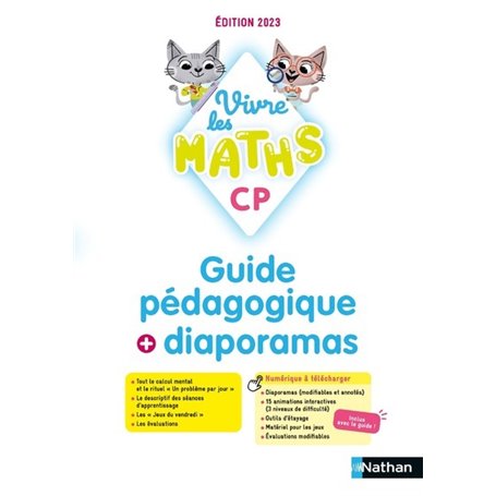 Vivre les maths - CP - Guide pédagogique + Diaporamas - Edition 2023 - Jacqueline Jardy, Jacky ...